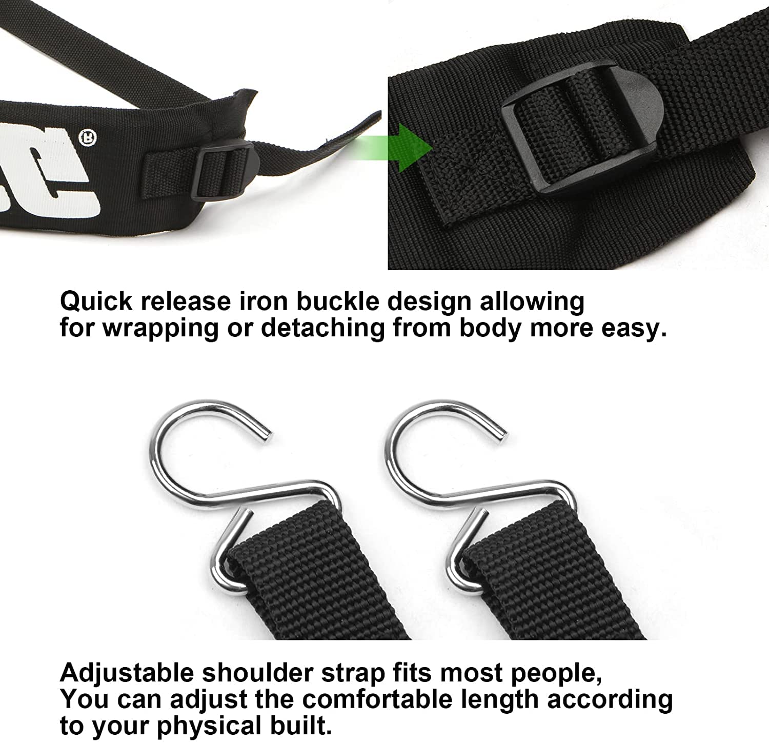 FELHOOD Replacement Stihl Backpack Blower Straps C061000110 for Stihl Echo Leaf Blower Shoulder Strap C061000111 PB-500 PB-265LN PB-403H PB-413H PB-460 PB-610 PB-620 PB-650 PB-755 Fits - 2 Pack