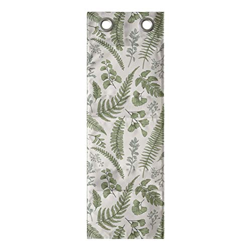 Lunarable Vintage Hanging Pocket Organizer, Floral Pattern with Boxwood ed Eucalyptus Fern Maidenhair, Printed Polyester Storage Bag with Pockets, 9" x 27", Reseda Green Sage Green