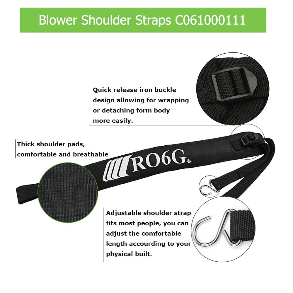 FELHOOD Replacement Stihl Backpack Blower Straps C061000110 for Stihl Echo Leaf Blower Shoulder Strap C061000111 PB-500 PB-265LN PB-403H PB-413H PB-460 PB-610 PB-620 PB-650 PB-755 Fits - 2 Pack