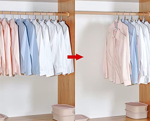 HUAFEI 80 Pcs Clothes Hanger Connector Hooks, Plastic Hanger Hooks for Closet Space Savers Hangers and Family or Clothing Shop ,Cascading Hooks for Hangers (White, 80), 2.16 x 0.79 x 1.2 inches