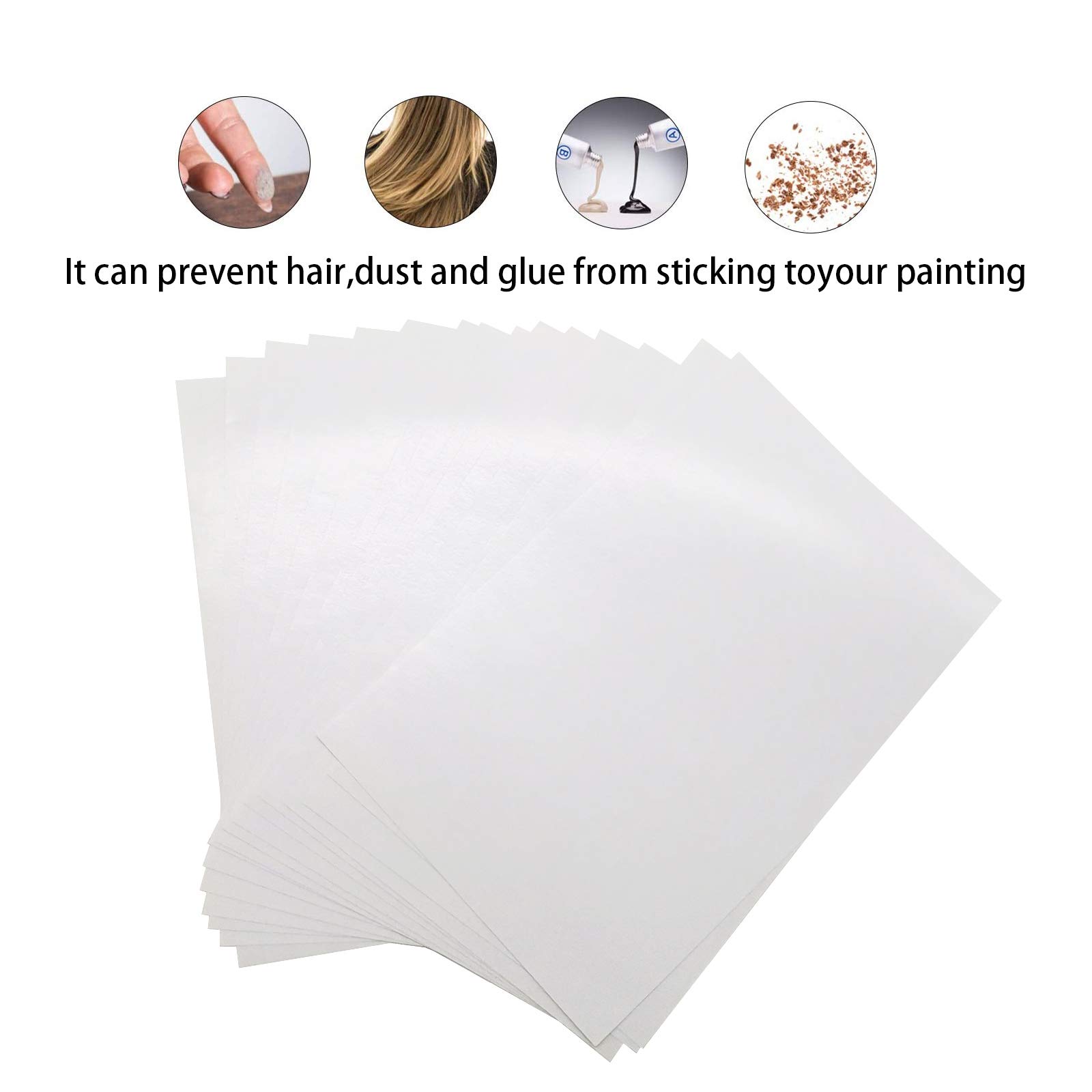 100 Pieces Diamond and Painting Release Paper, 15 X 10 CM Double-Sided,Non-Stick Cover Replacement Paper, Diamond and Painting Accessories and Tools