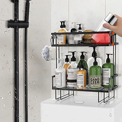 vikiciy Over The Toilet Storage, 2-Tier Bathroom Organizer Shelves, Extended Edition Toilet Rack, Upgrade Version (2022)