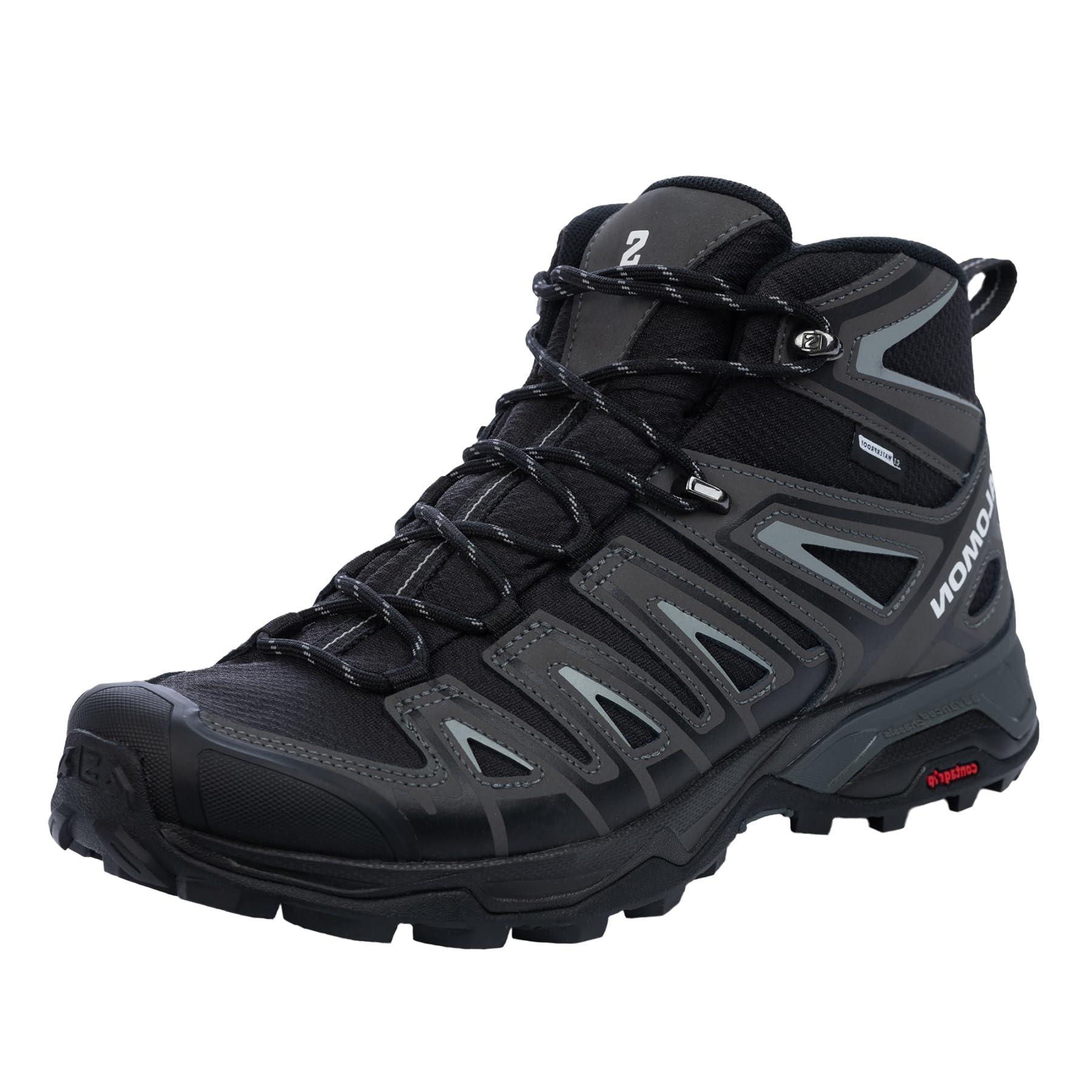 Salomon Men's X ULTRA PIONEER MID CLIMASALOMON™ WATERPROOF Hiking Boots for Men, Black / Magnet / Monument, 11