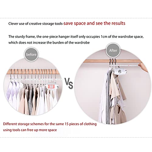 JFFLYIT Blouse Tree Hangers Multi-Layer Clothes Hangers 3 Pack 5 in 1 Non Slip Space Saving Closet Organizer Stainless Steel Shirt Hangers Coats Hangers(Black)