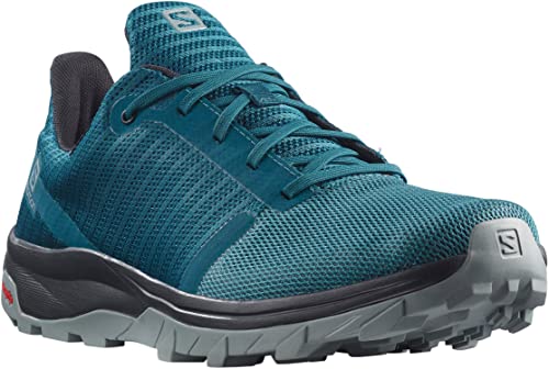 Salomon Men's Outbound Prism Gore-TEX Hiking Shoes for Men, Legion Blue/Mallard Blue/Monument, 11