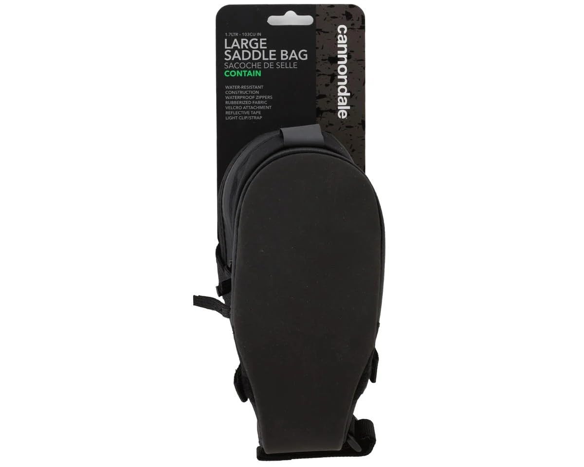 Cannondale Contain Stitched Vecro Bag Black, Large