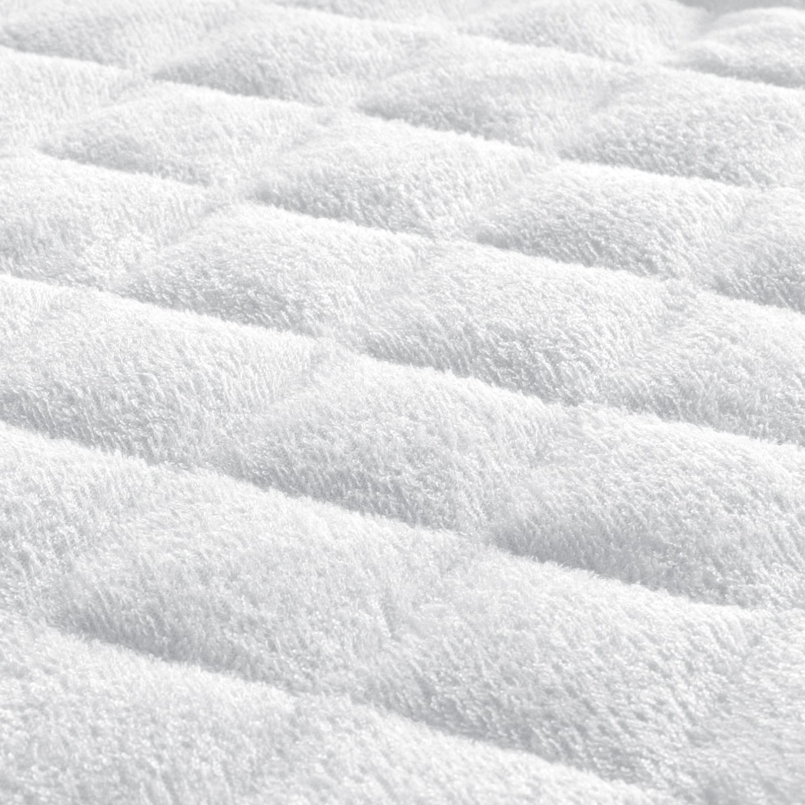 Diaper Changing Pad Liner Non-Slip, Waterproof Terry Mat Changing Pad Cover Liner, Quilted Absorbent Bassinet Liners Washable, 3 Pack 13"x 26" Reusable Portable Changing Table Pad White
