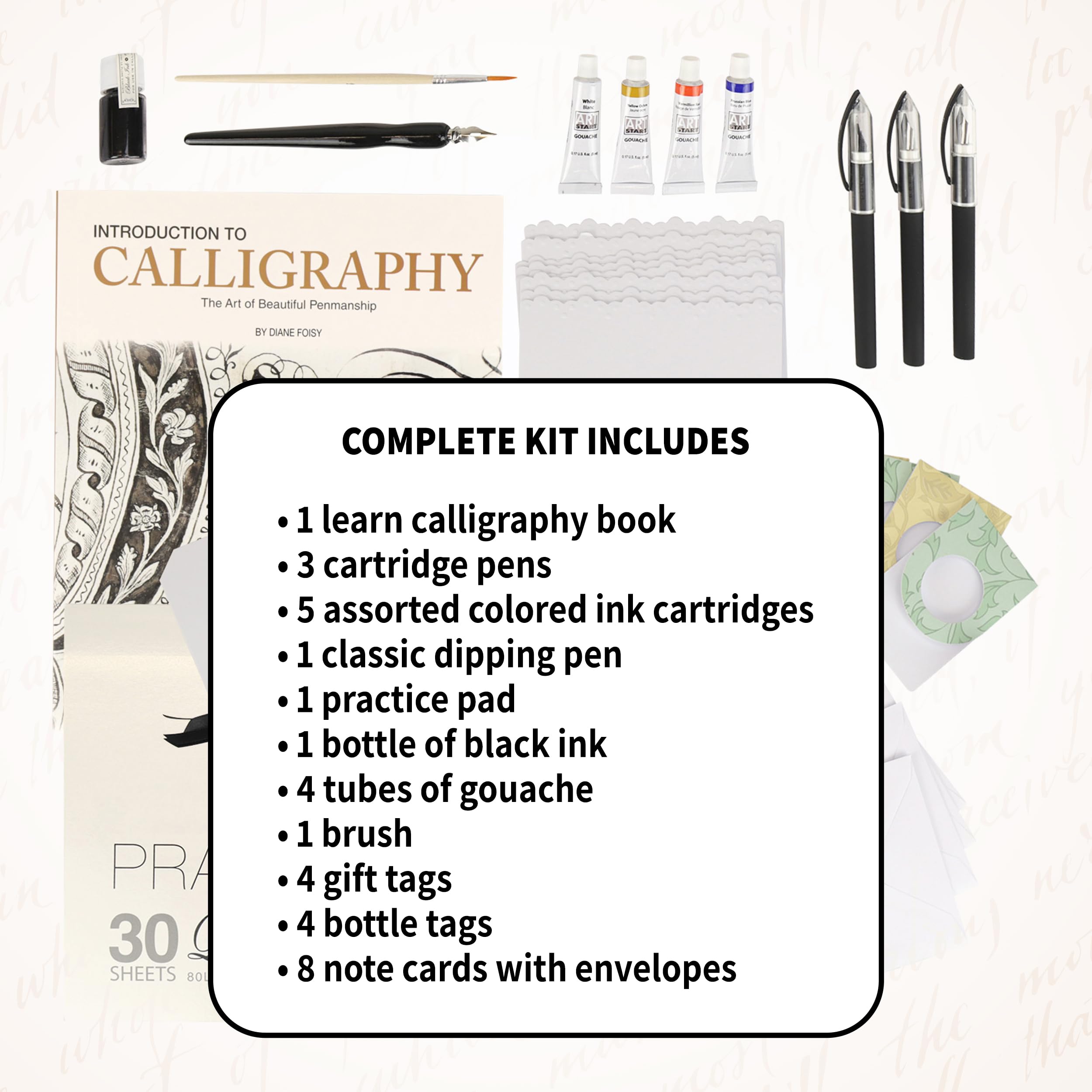SpiceBox Introduction to Calligraphy Kit - Unleash Your Inner Artist and Master The Art of Beautiful Writing