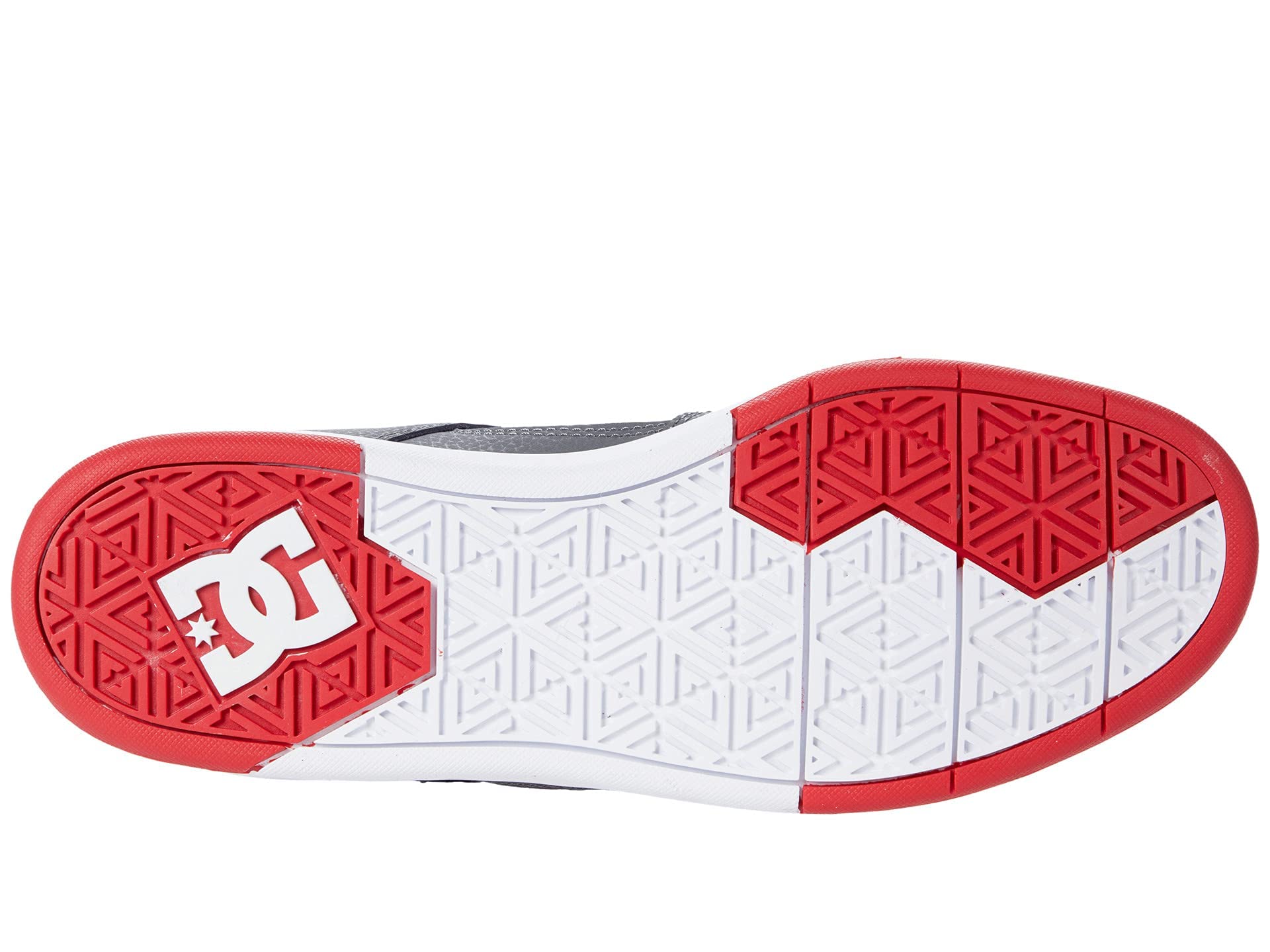DC Mens Cure Casual High-Top Skate Shoes Sneakers White/Grey/Red 13 D - Medium