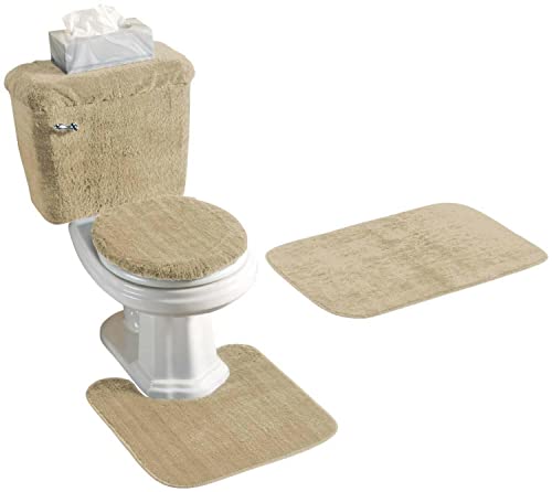 5 Piece Bath , Contour, LID, Tank LID and Tank Cover Bathroom Bathroom Accessories Bath mat Kitchen mat Bathroom Bathroom Runner Shower mat Bath mats for Bathroom Bathroom