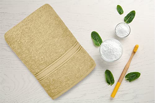 Avalon Towels Large Bath Towels, 30x60 Inches Bath Sheets Towels for Adults Beach Towels Oversized, 4 Pcs Extra Large Bath Towels, Light Weight & Absorbent Quick Dry Towel Oversized Beige Bath Towels