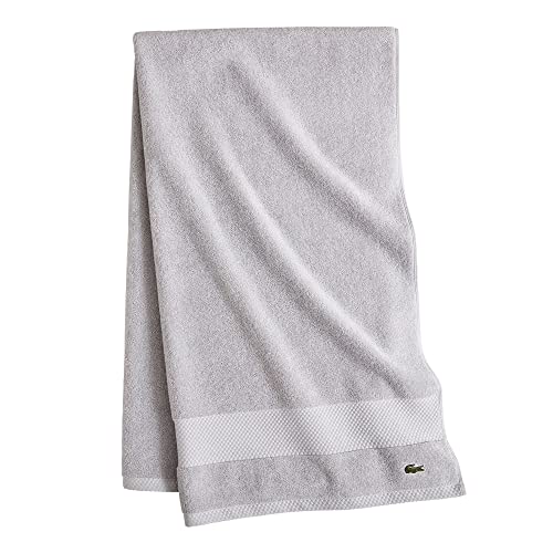 Lacoste Heritage Supima Cotton Bath Sheet, Microchip, 35" x 70"