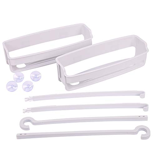 Humorous.P -Plastic Shower Caddy-Shower Caddy-Baby Shower Caddy-Hanging Shower Caddy for Shampoo, Conditioner, and Soap with Hooks for Razors, Towels, and More 4”x11.7”x26.5”