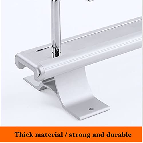 Retractable Closet Pull Out Rod Heavy Duty Pull-Out Retractable Wardrobe Valet Rod Storage Rack Hanger Extender Top Mount Hanging Telescopic Rail Wardrobe Clothes Clothes Rail Ideal for Closet (Color