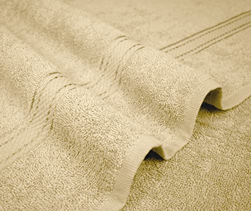 Avalon Towels Large Bath Towels, 30x60 Inches Bath Sheets Towels for Adults Beach Towels Oversized, 4 Pcs Extra Large Bath Towels, Light Weight & Absorbent Quick Dry Towel Oversized Beige Bath Towels