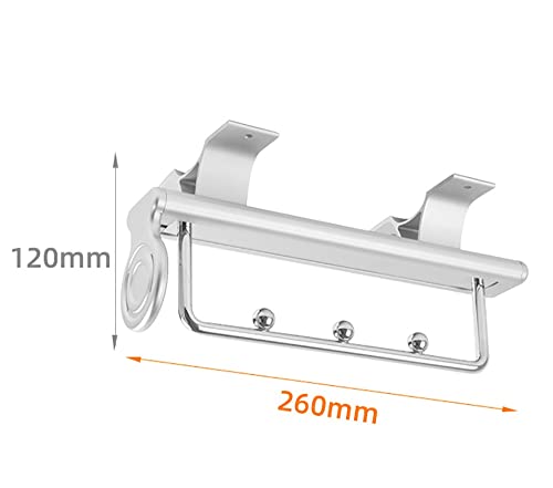 Retractable Closet Pull Out Rod Heavy Duty Pull-Out Retractable Wardrobe Valet Rod Storage Rack Hanger Extender Top Mount Hanging Telescopic Rail Wardrobe Clothes Clothes Rail Ideal for Closet (Color