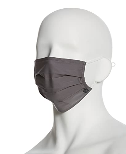 Perry Ellis Reusable Pleated Woven Fabric Face Masks (Pack of 3, Assorted Colors), Black/White/Gray Prints, 3 Count (Pack of 1)