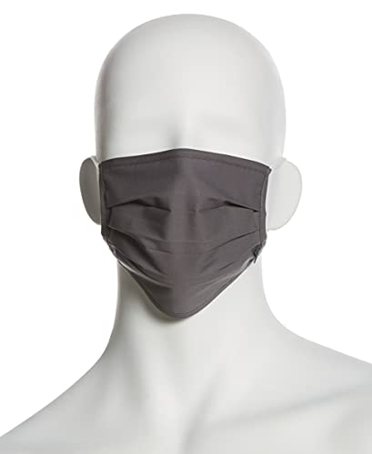 Perry Ellis Reusable Pleated Woven Fabric Face Masks (Pack of 3, Assorted Colors), Black/White/Gray Prints, 3 Count (Pack of 1)