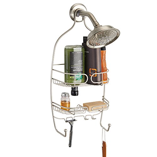 iDesign Neo Shower Caddy, 10.667999999999999x25.654x52.323999999999998 cm, Satin