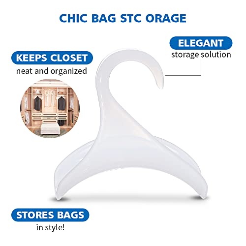 Purse Hanger Hook Bag Rack Holder - Handbag Hanger Organizer Storage - Over The Closet Rod Hanger for Storing and Organizing Purses | Backpacks |Satchels | Crossovers | Handbags | Tote(4 Pack)