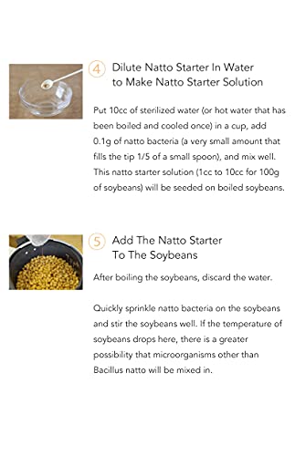 KAWASHIMAYA Natto Starter Spores Powder 0.3 oz (10g), Can Make up to 100kg Natto, 100% Made from Organic Soybean Extract, Made in Japan