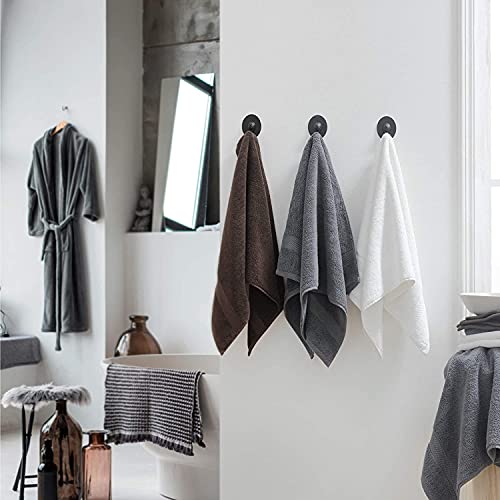 Simpli-Magic Towel Set, 2 Bath Towels, 2 Hand Towels, and 4 Washcloths (8 Piece Set), Ring Spun Cotton Highly Absorbent Towels for Bathroom, Shower Towel (Gray)