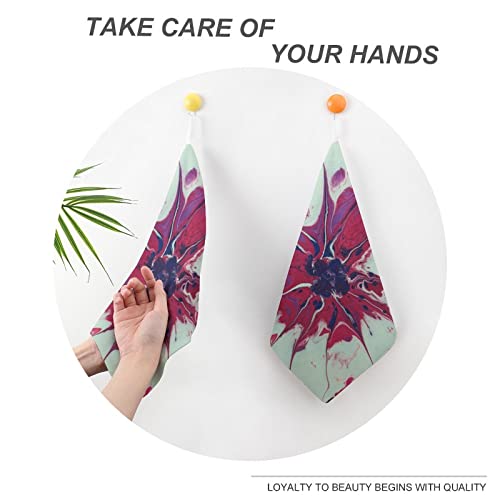 Lurnise Hand Towel Watercolor Hand Towels Dish Towel Lanyard Design for Bathroom Kitchen Sports