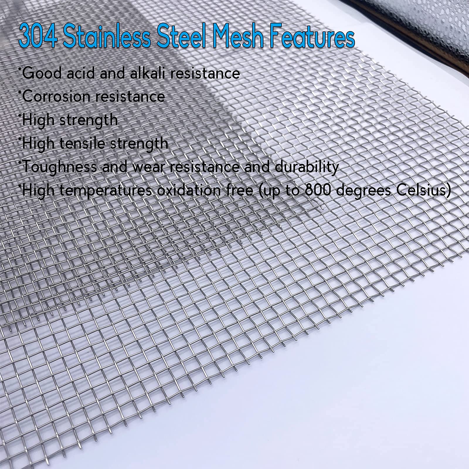 2PACK 304 Pretty Sturdy 12” X 24”(310mm X 610mm), 5 Mesh Wire Mesh Screen, Stainless Screen, Mesh Screen Never Rust, Hard and Heat Resisting Wire Mesh Used for Many Projects by Valchoose