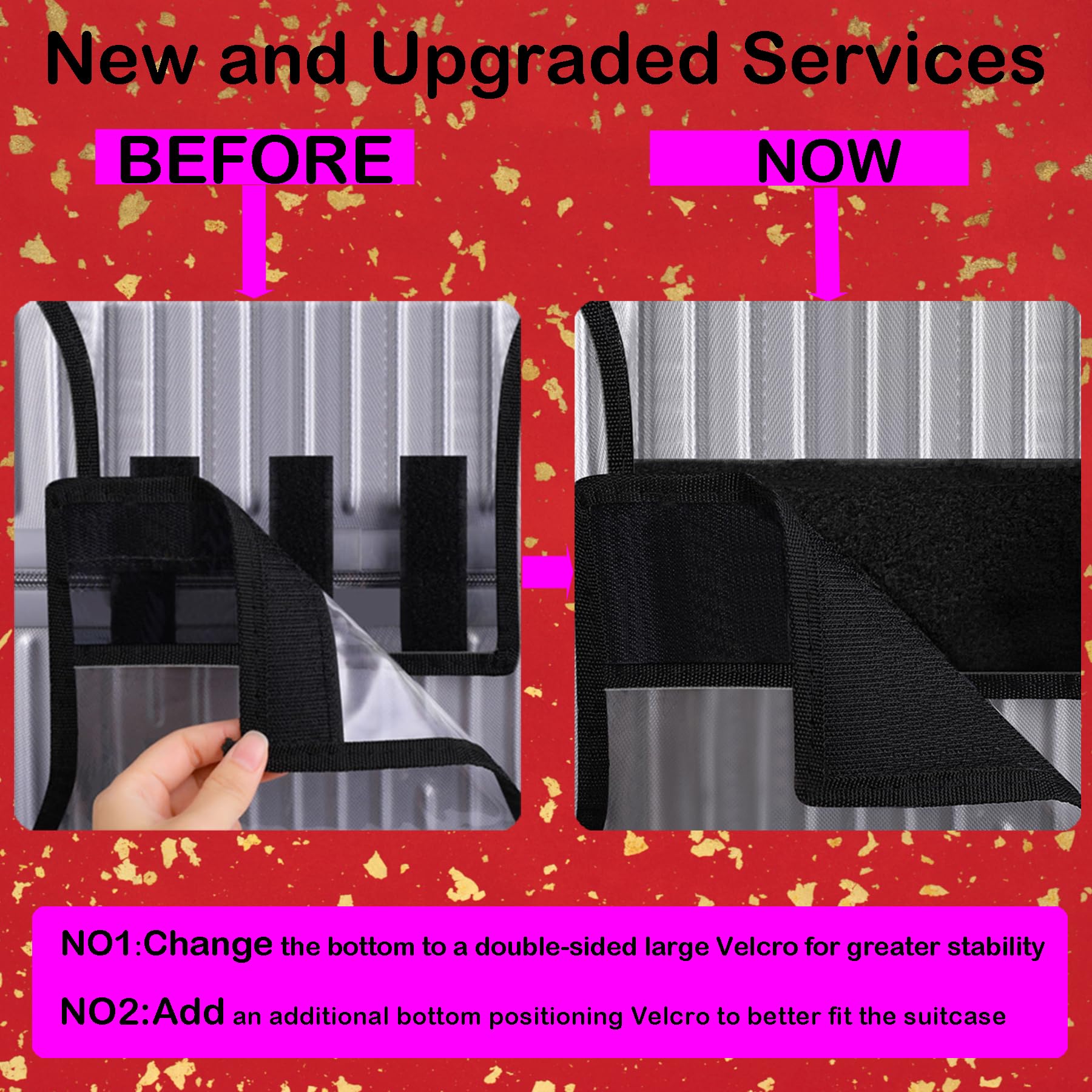 Kinglighten 20 Inch Luggage Cover Protector Bag PVC Clear Plastic Suitcase Cover Protectors Travel Luggage Sleeve Protector