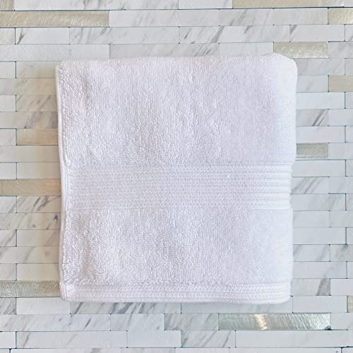 Bokser Home Hospitality Victory Hand Towels, Luxury Quality for Bathroom, Home, Spa and More, 627 GSM, 100% Combed Cotton Providing a Soft, Luxurious Feel, 16" x 30β (Pack of 6)