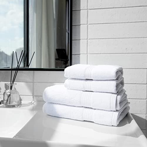 Bokser Home Hospitality Victory Hand Towels, Luxury Quality for Bathroom, Home, Spa and More, 627 GSM, 100% Combed Cotton Providing a Soft, Luxurious Feel, 16" x 30β (Pack of 6)