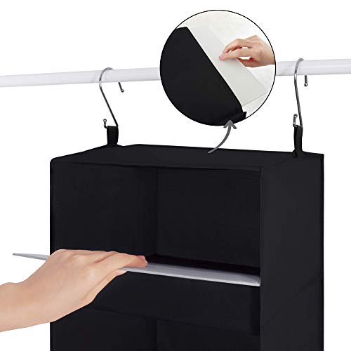 GRANNY SAYS Bundle of 2-Pack Hanging Organizer & 1-Pack Closet Hanging Shelves