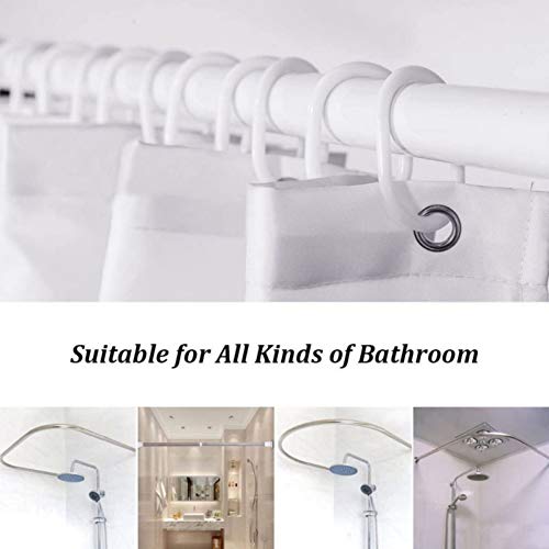 4pcs Merry Christmas Shower Curtain Sets,Waterproof Bath Curtain with 12 Hooks,Base Mat,Toilet Mat,Floor Mat,Holiday Bathroom Decoration Set (A16)