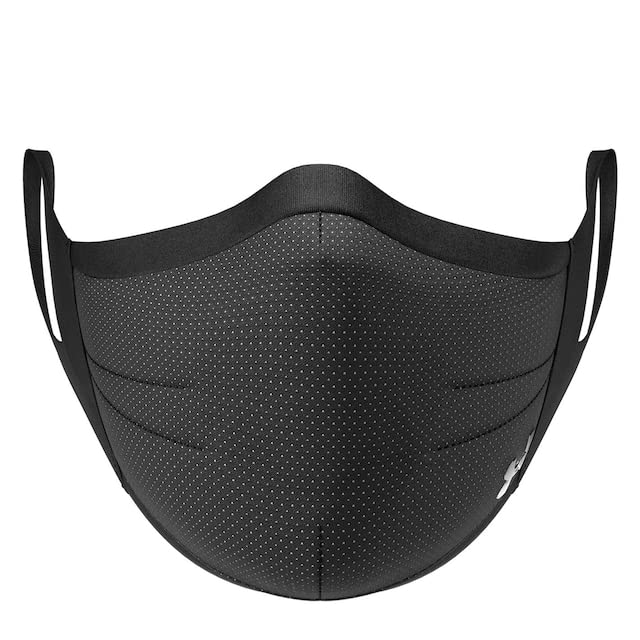 Under Armour unisex Sports Mask, Black (001)/White, Medium/Large