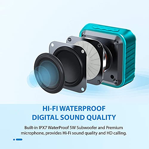 TEK STYZ IPX7 Speaker Compatible with Your Bose AE2w with 13H Waterproof Playtime, Indoor, Outdoor Travel 1500 (RED)
