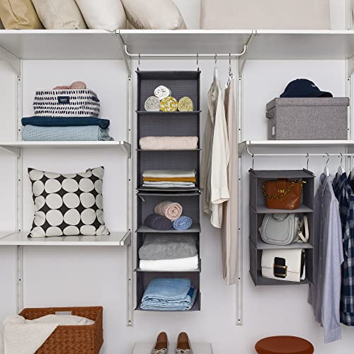 GRANNY SAYS Bundle of 2-Pack Hanging Clothing Organizer & 1-Pack Hanging Storage Shelves