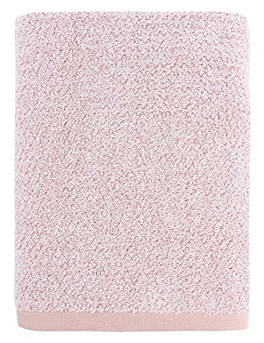 Everplush Diamond Jacquard Bath Sheet 6 PC Set Rose -2 Bath Sheet, 2 Hand Towel, 2 Wash Cloth