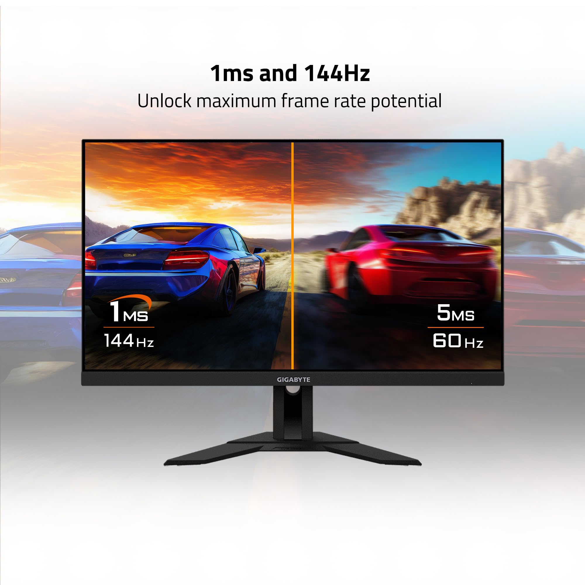 GIGABYTE M28U 28" 144Hz Gaming Monitor, 3840 x 2160 SS IPS Display, 1ms (GTG) Response Time, 9β4% DCI-P3, VESA Display HDR400, FreeSync Premium Pro, 1x Display Port 1.4, 2x HDMI 2.1 (M28U-SA)