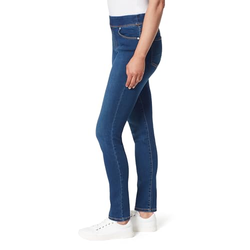 GLORIA VANDERBILT Women's Amanda Pull On High Rise Jean, Vermont, 12 Regular