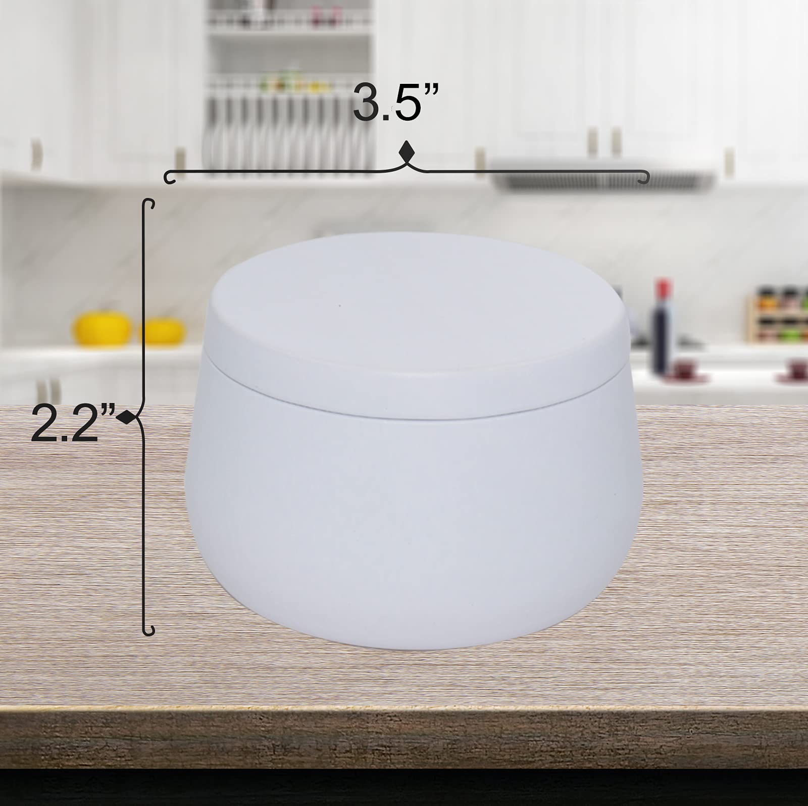 NEXBEXES 8oz Candle tins with lids,White Candle Jars,Bulk Candle tins for Making Candles,Candle Making Jars(24PACK, White)