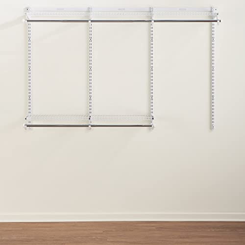 OROXCO 3-6ft Steel Expandable Closet Kit Organization Storage Solution, White