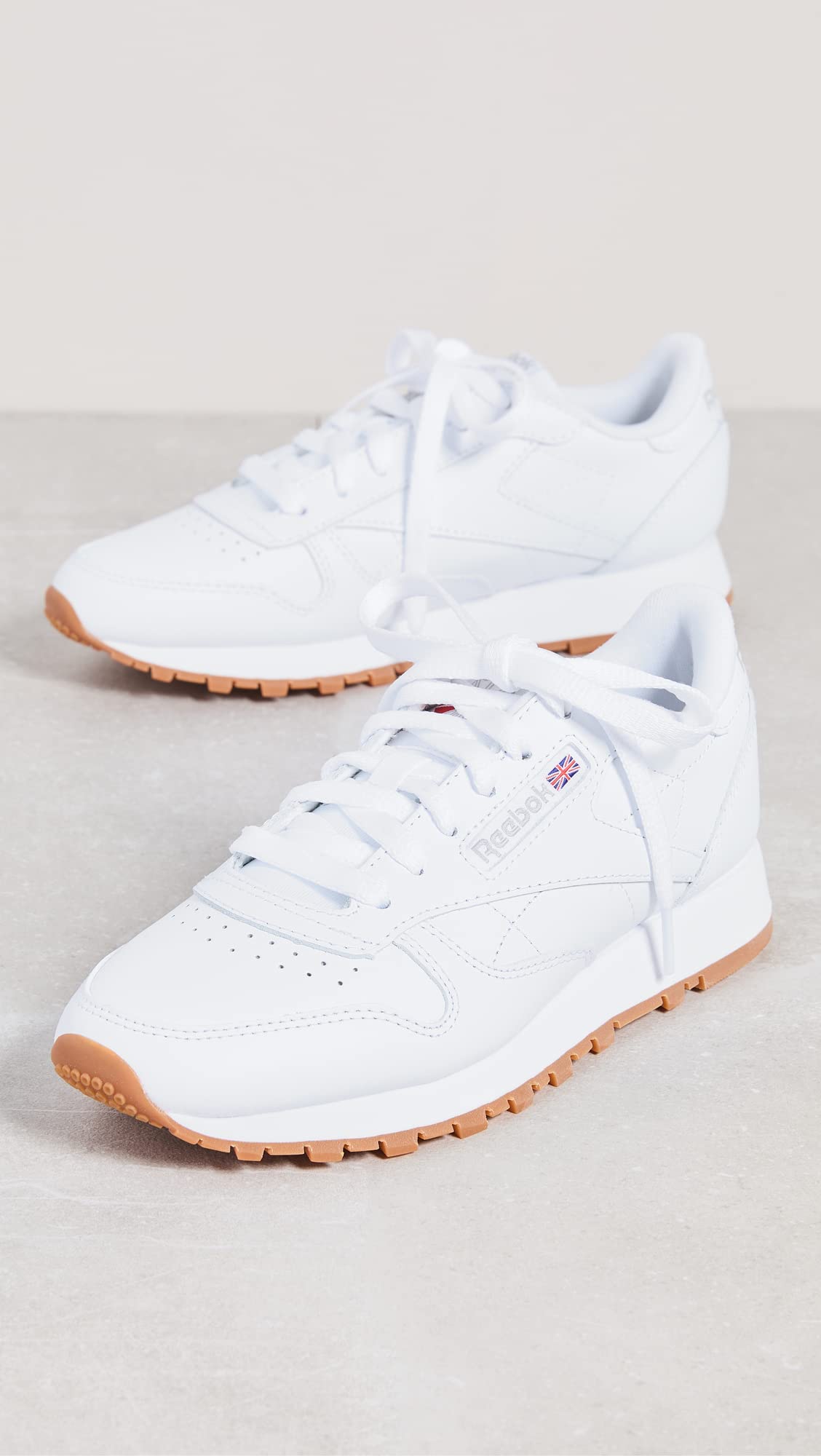 Reebok Women's Classic Leather Sneaker, Reefresh White/Pure Grey/Gum, 9