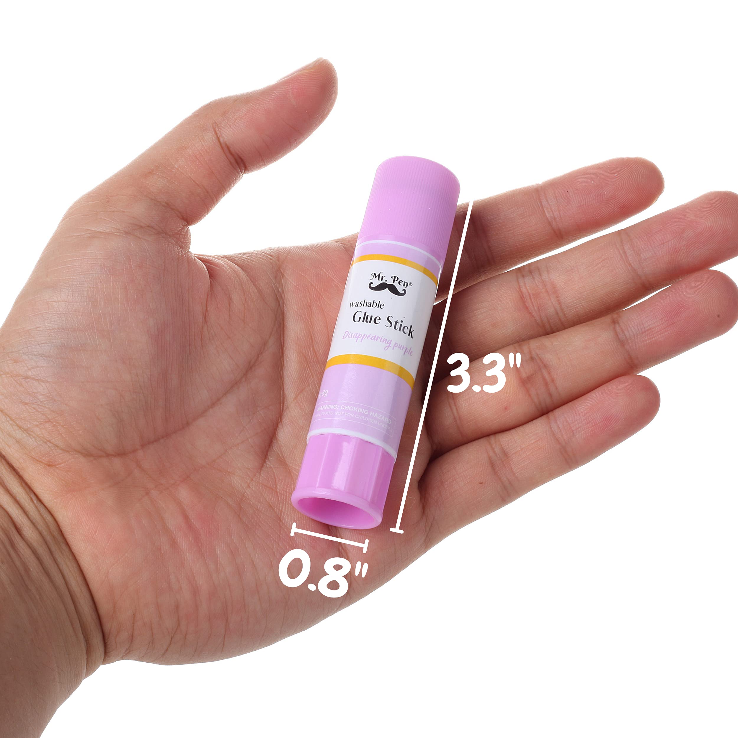 Mr. Pen- Disappearing Purple Glue Sticks, 8 Pack, Washable, Glue Sticks, School Glue Sticks, Glue Sticks for Kids, Purple Glue Sticks, School Glue, Kids Glue Sticks, Scrapbooking Glue, Craft Sticks