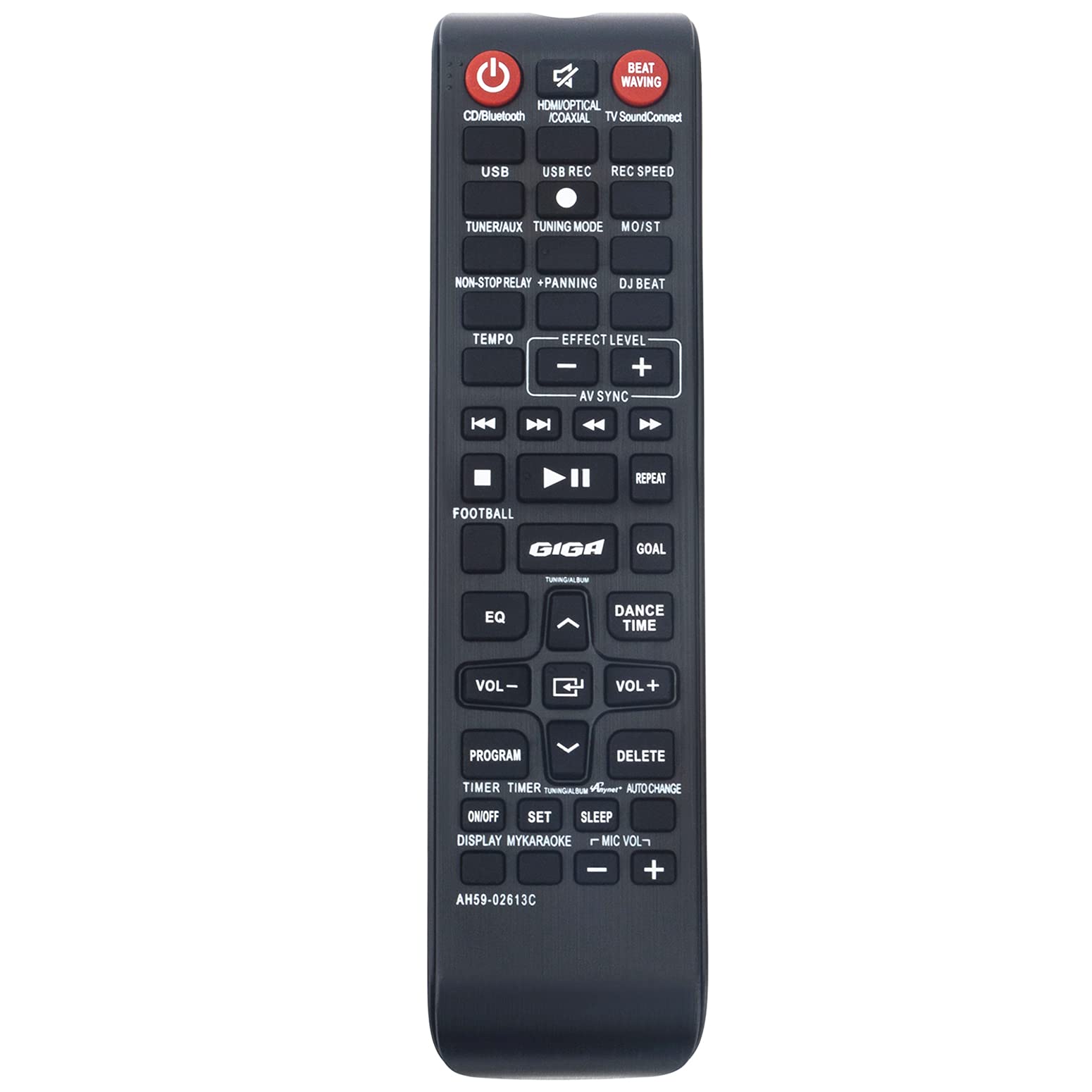 AH59-02613C Replacement Remote Commander fit for Samsung Giga Sound System MX-HS8500 MX-HS9000 MX-HS7000 MX-HS6000 MX-HS7000/ZA MX-HS9000/ZA MX-HS6000/ZA MX-HS8500/ZA