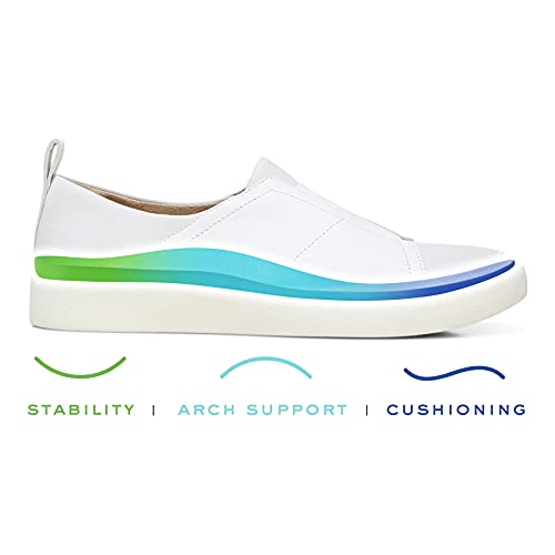 Vionic Women's Zinah, White, 9