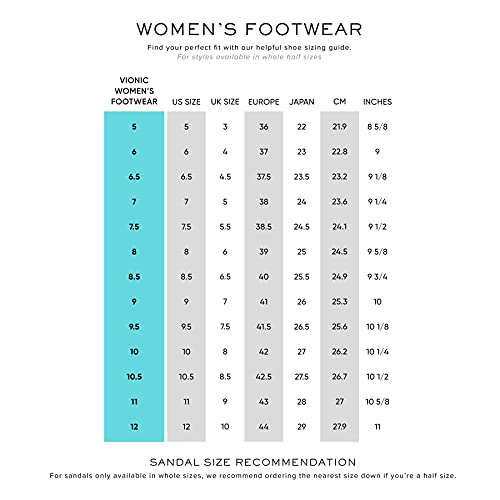 Vionic Women's Zinah, White, 9