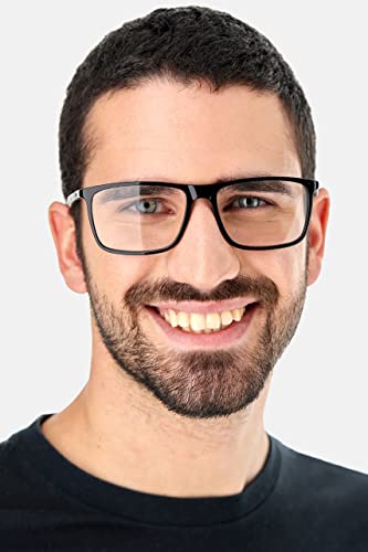 Carrera Men's 8862 Rectangular Prescription Eyewear Frames, Black, 55mm, 17mm