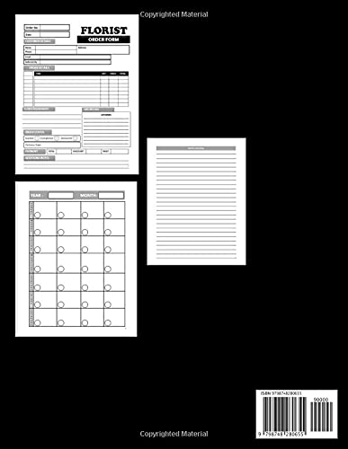 Flower Order Sheet Log Book: Florist Flower Order Tracker and Purchase Organizer For Retailers. Floristry Order Form. Purchase Sales Tracking and Management Journal