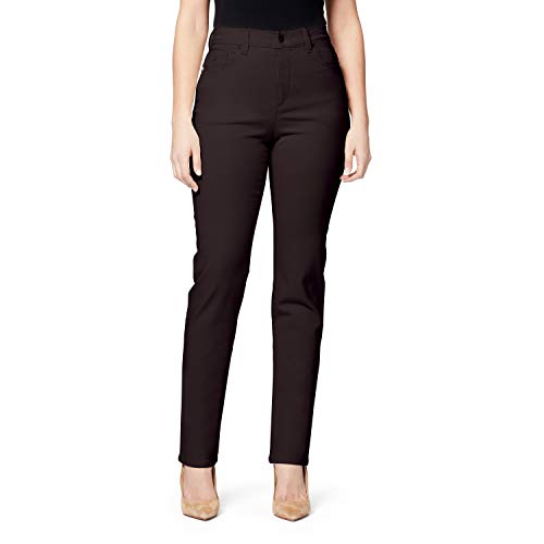 Gloria Vanderbilt Women's Amanda Classic High Rise Tapered Jean Standard, Coffee Roast-ds, 6 Short