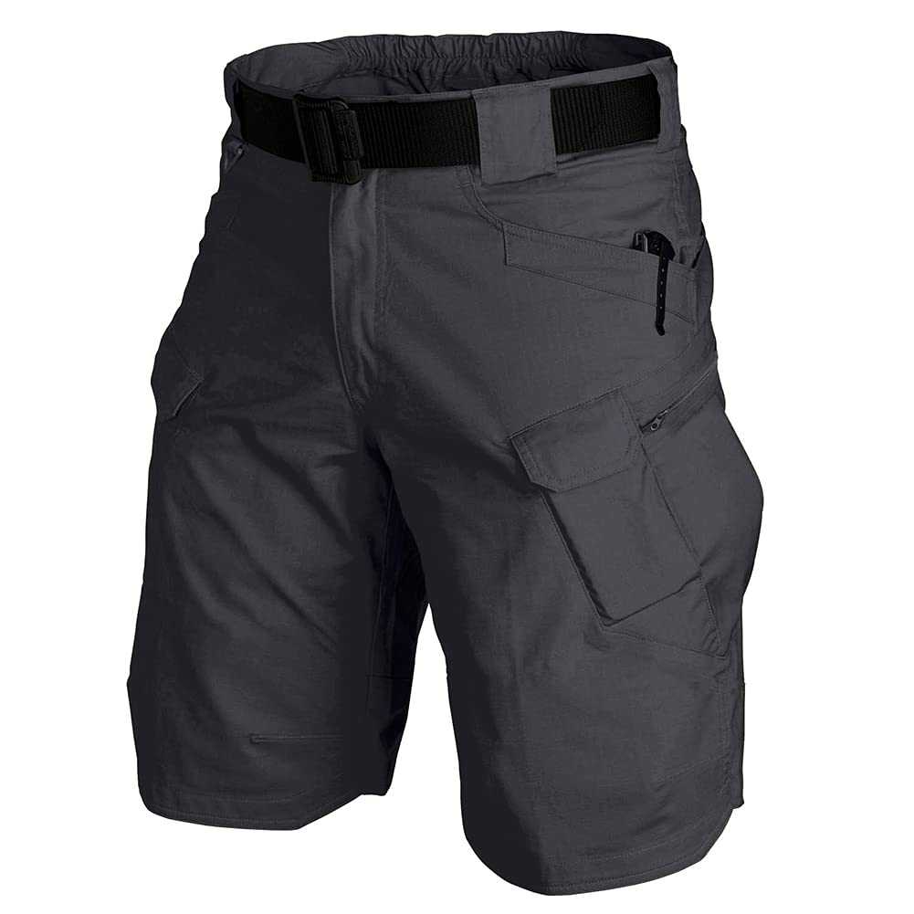 Work Shorts Men's Tactical Ripstop Cotton Blend Water Resistant Cargo Casual Apparel